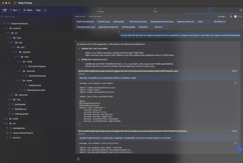 Repo Prompt – SingleApi
